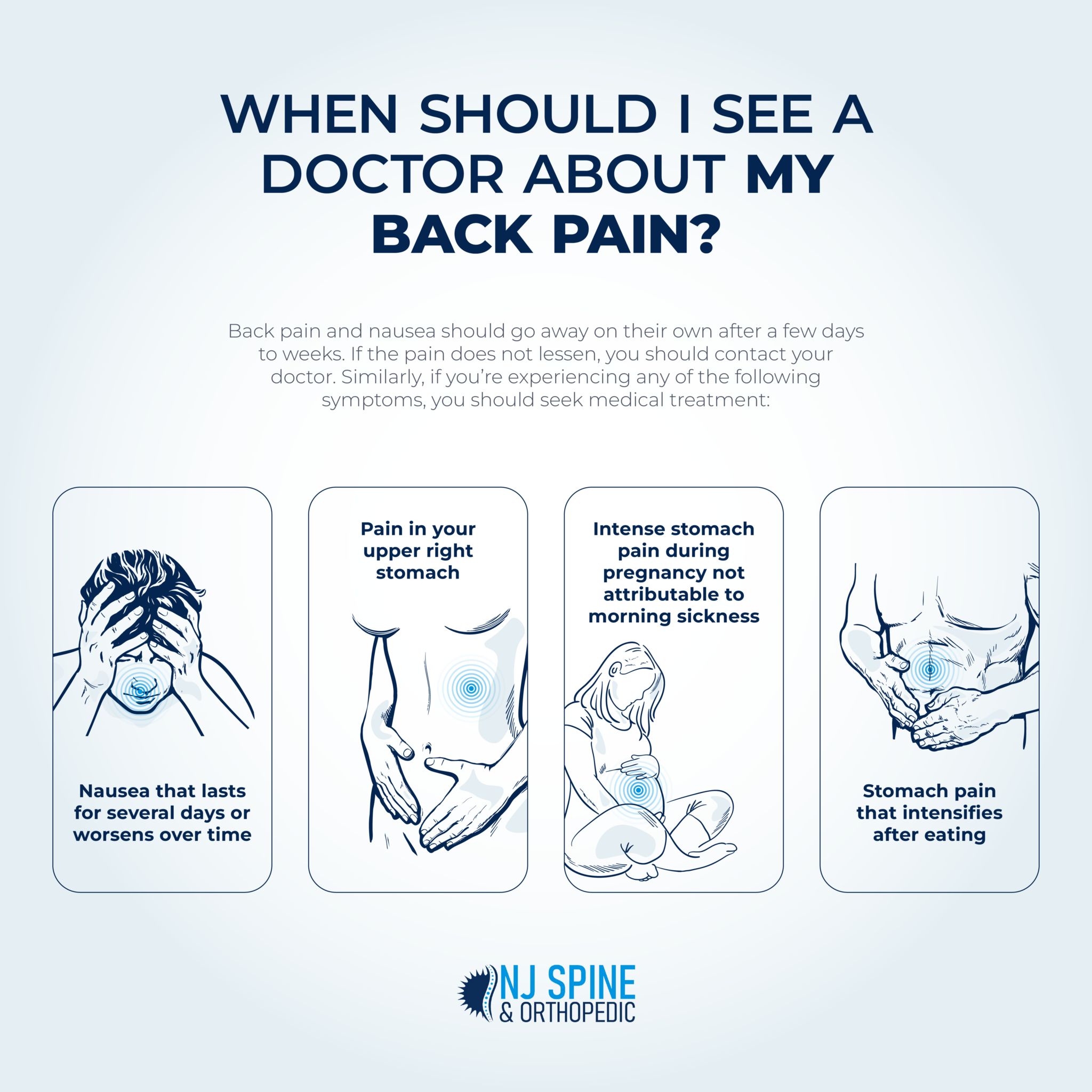 Is There a Connection Between Back Pain and Nausea? | NJ Spine & Orthopedic